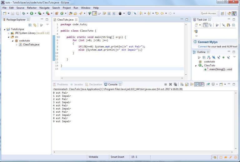 Télécharger et Installer Eclipse IDE - prise en main - MIAFFO.NET